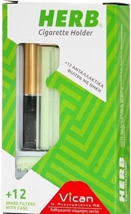 Herb Cigarette Pipes Holder+12 Filters | syndesmossa.com