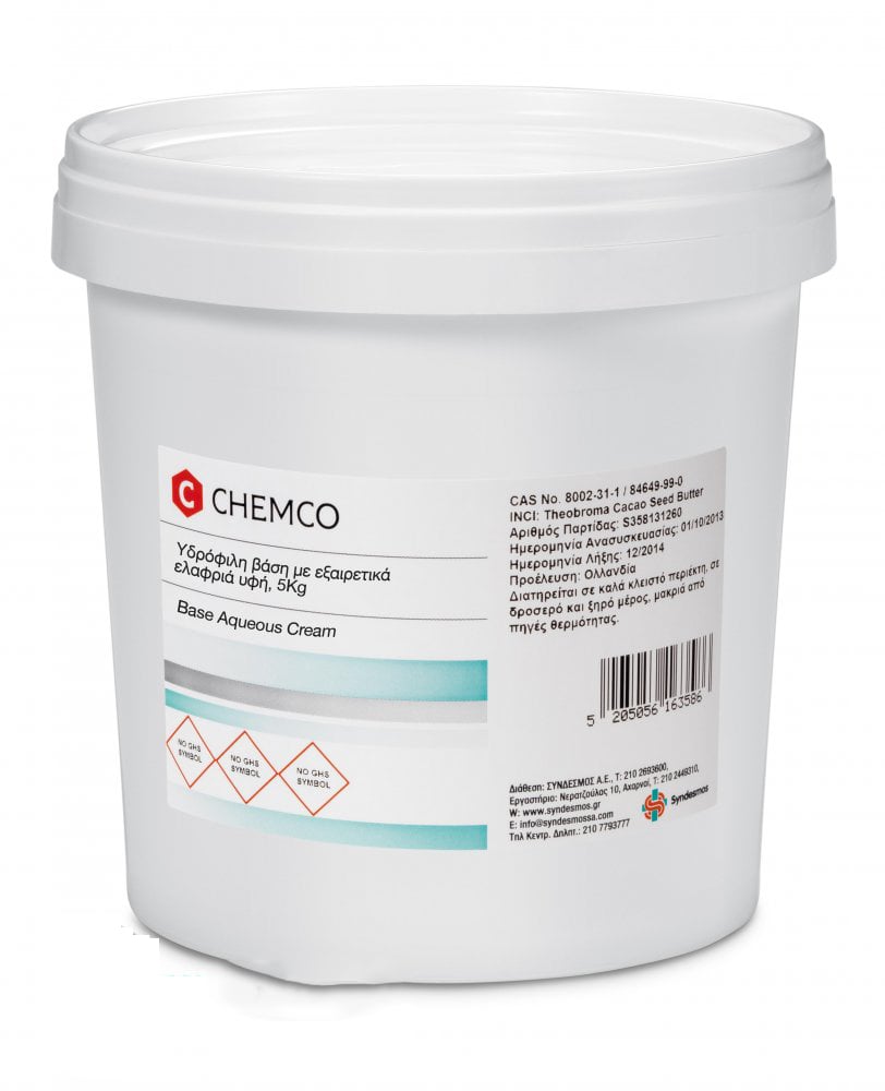 CHEMCO Base Aqueous Cream 5kg | syndesmossa.com