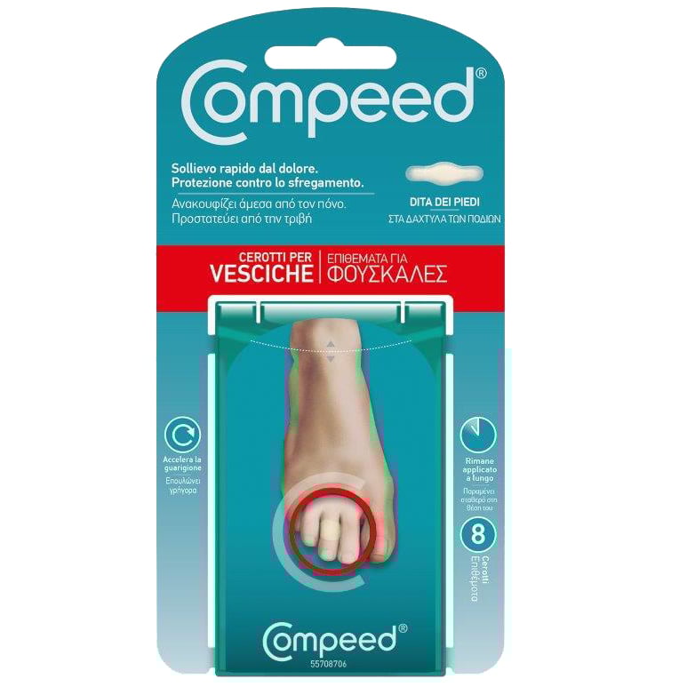 COMPEED® Blister on Toes - Επιθέματα για Φουσκάλες στα Δάκτυλα των ...